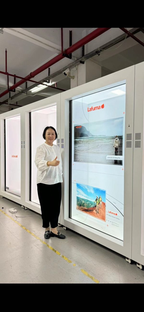 75-inch holographic cabin transparent cabinet AI intelligent voice ...